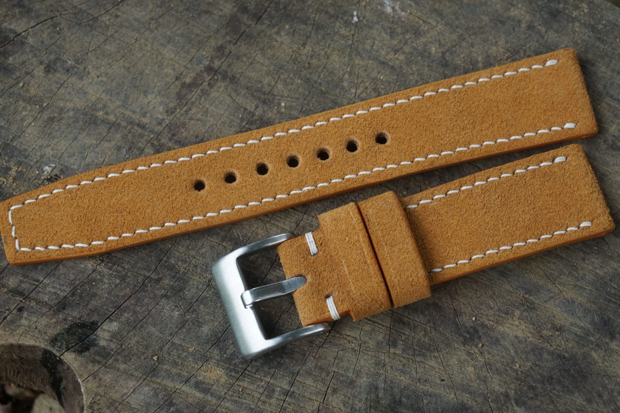 Tan Suede Watch Strap | 7Strap