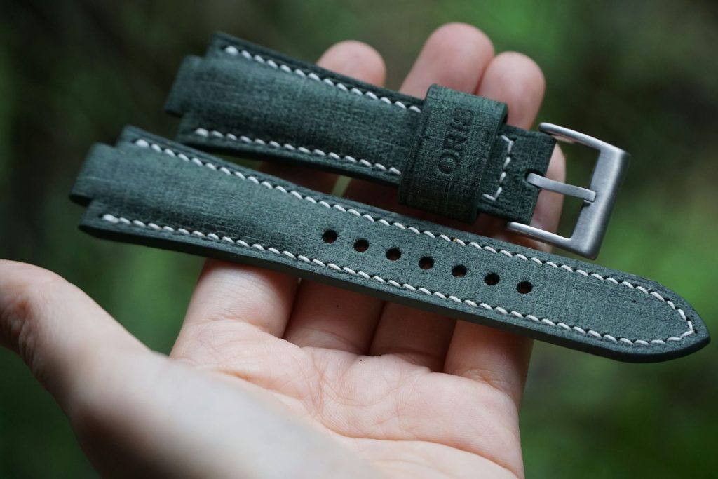 Green Babele Leather Watch Strap For Oris Aquis Watch | 7Strap